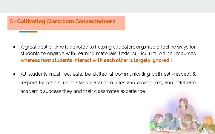 Building Managing the safe Positive Learning Environment Lecture