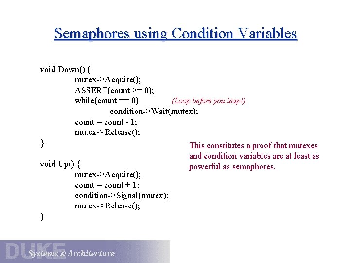 Using Synchronization Administrative Lab 2 due Thursday at