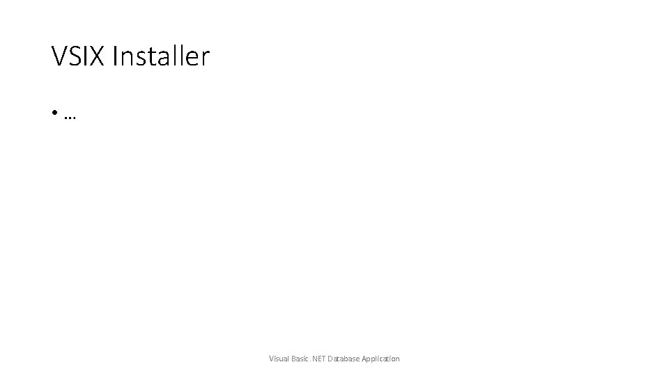 Data Base Application NET Visual Basic NET Database Data Base Application NET Visual Basic NET Database