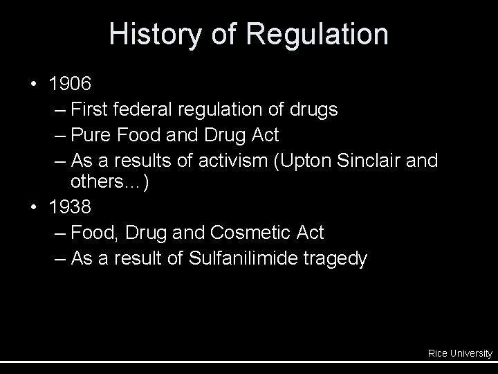 BIOE 301 Lecture 22 Role of the Food