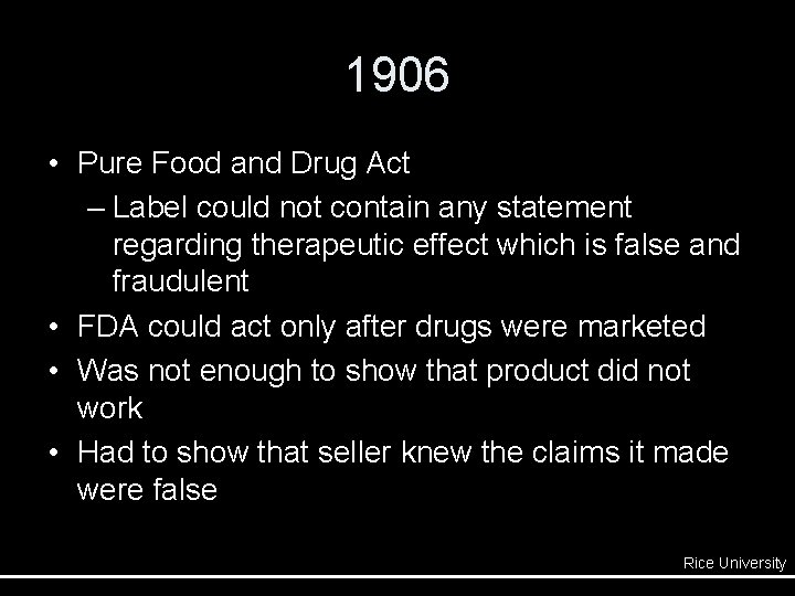 BIOE 301 Lecture 22 Role of the Food