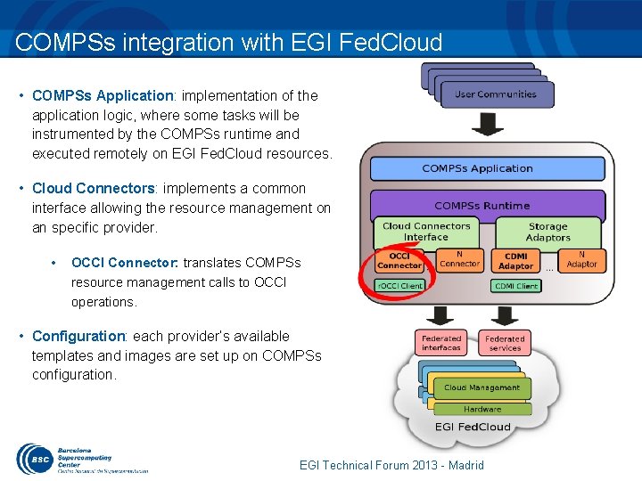 www bsc es COMPSs in the EGI Federated