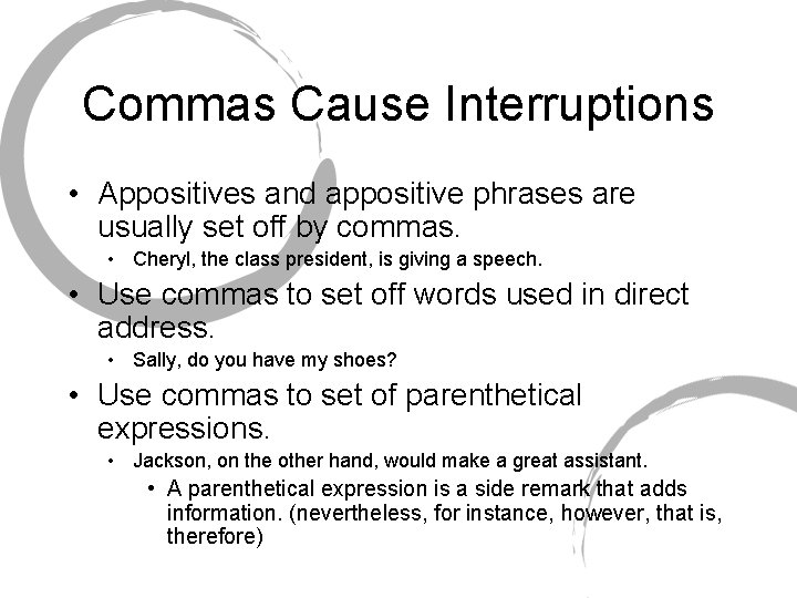 Chapter 20 Punctuation End Marks Abbreviations Commas in