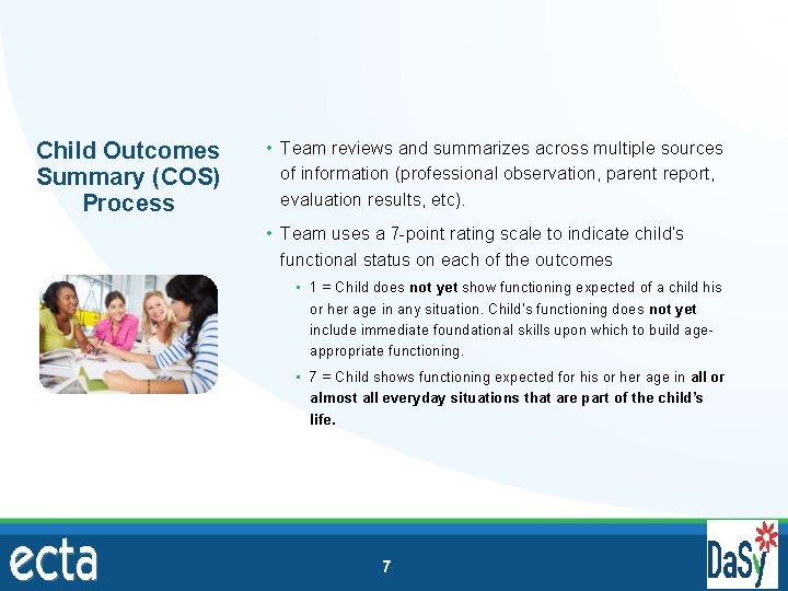 Building Capacity to Use Child Outcomes Data to