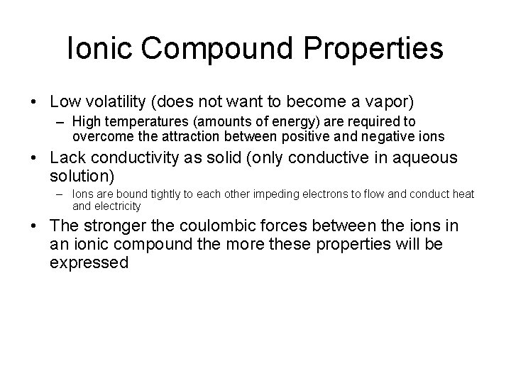 Ionic Bonding Chapter 8 Ionic Compound Review Formed