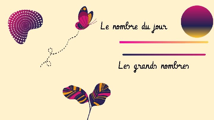 Le nombre du jour Vous trouverez ici le