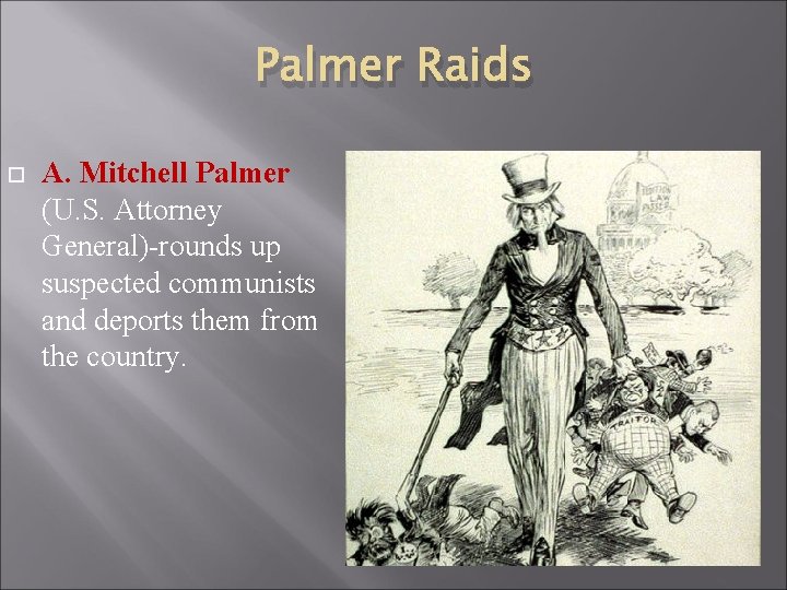 THE 1920 S A REACTIONARY AMERICA BACKGROUND Post