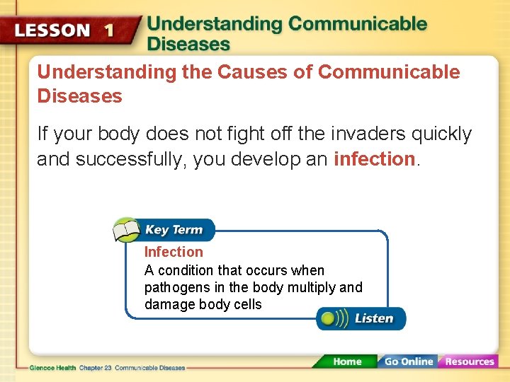 Learning about communicable diseases and how they spread