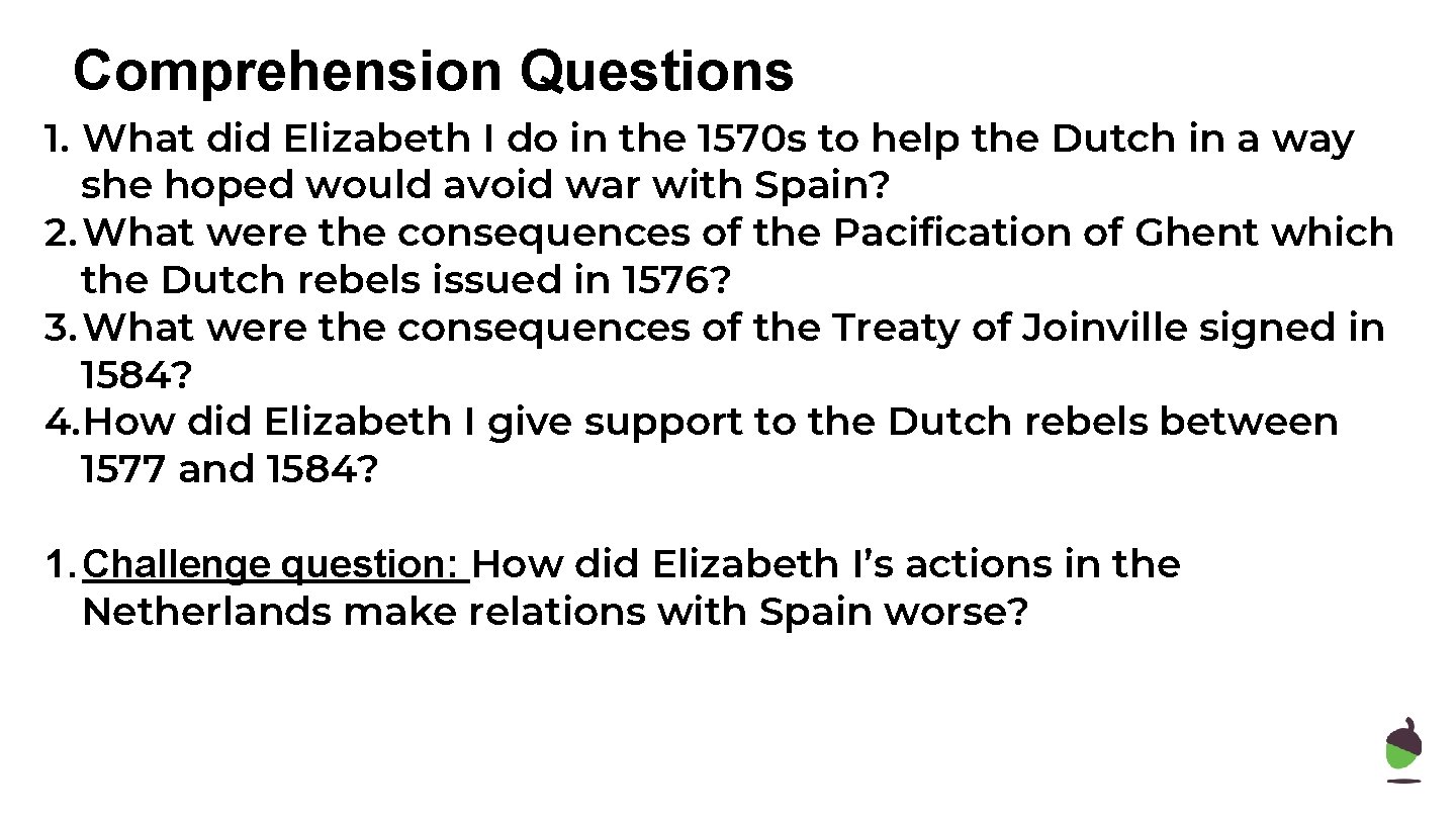 History Unit 2 Elizabeth Lesson 19 of 30