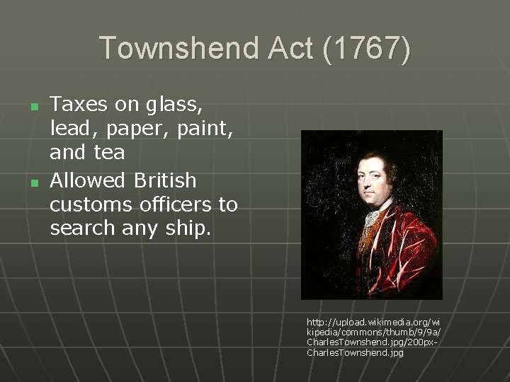 Causes of the Boston Tea Party Mr Monachino