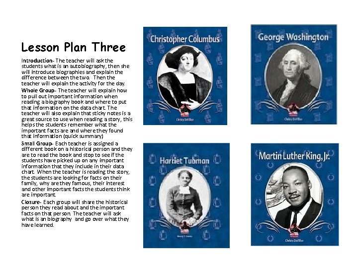 Autobiography and Biography Ms Millers 3 rd Grade