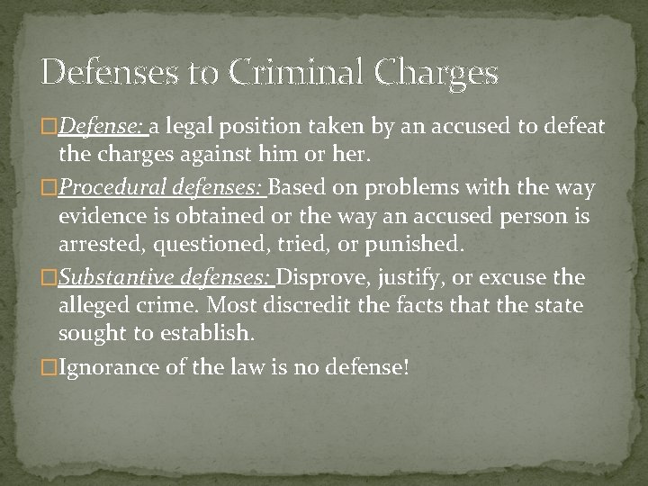 Business Law Chapter 4 2 Criminal Procedures Rights