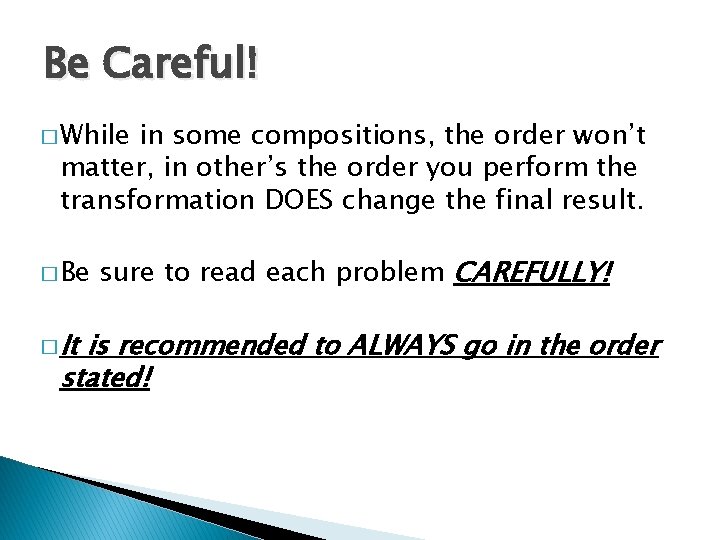 Unit 1 Day 5 Composition of motion Combining