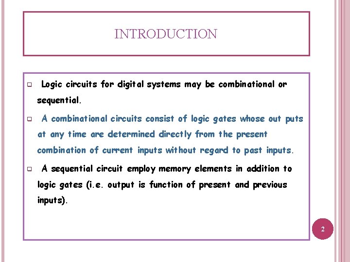 Lecture 6 Analysis And Synthesis Of Combinational Circuits
