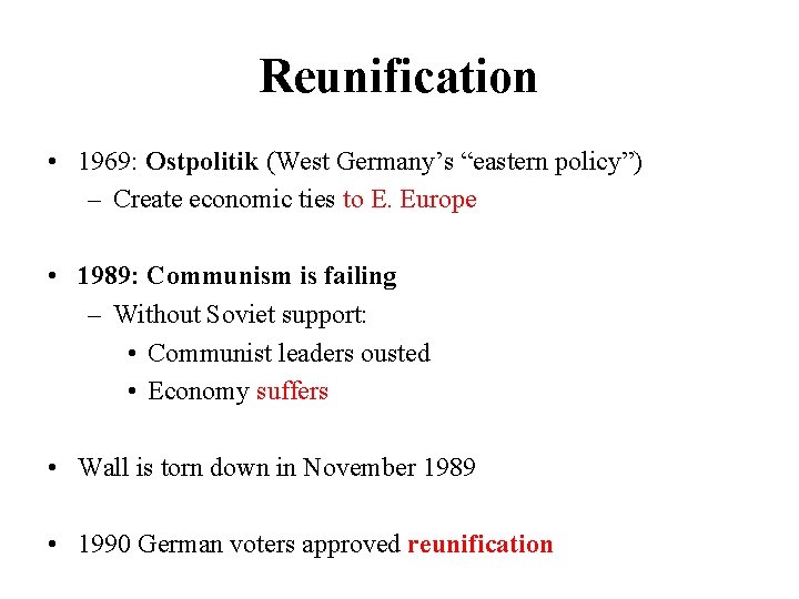 Fall of Communism Background The Soviet Union Nikita