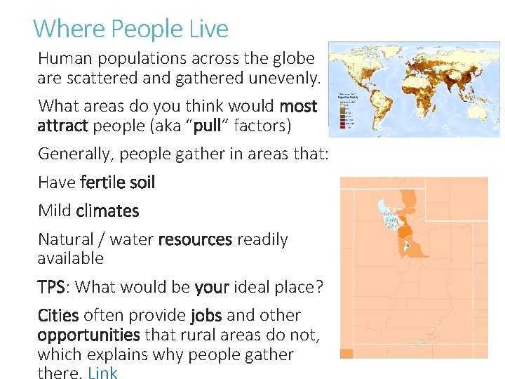 BR 21717 How do landforms affect where people