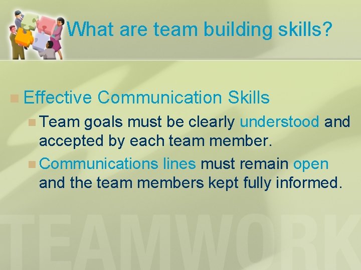 Team Building Objective 7 02 Understand team building