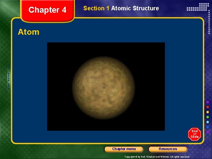Chapter 4 Atoms and the Periodic Table of