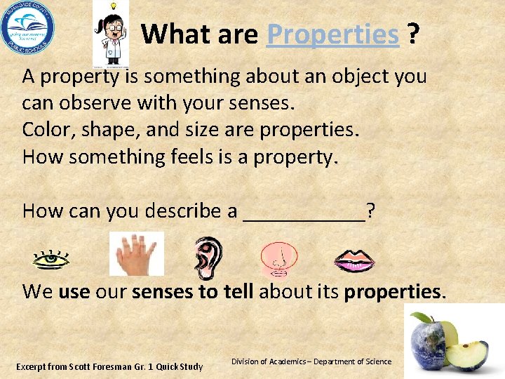 Physical Science Big Idea 8 Properties of Matter