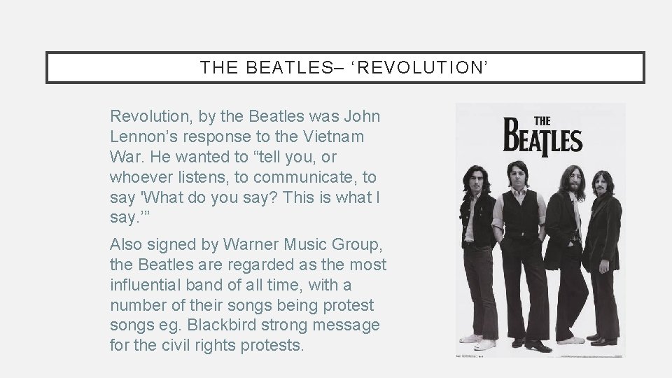 PROTEST SONGS UNDER WARNER MUSIC GROUP BEBE REXHA