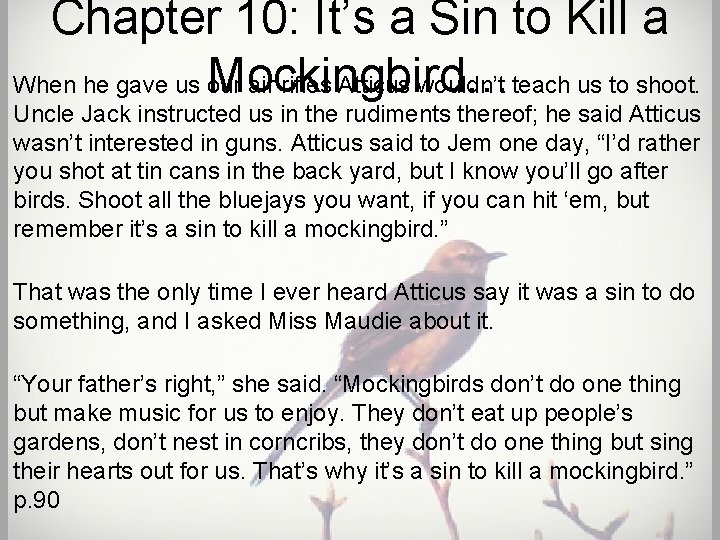 To Kill a Mockingbird Lessons Activities and Homework