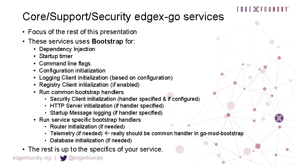 Creating new Edge X Services Its all about