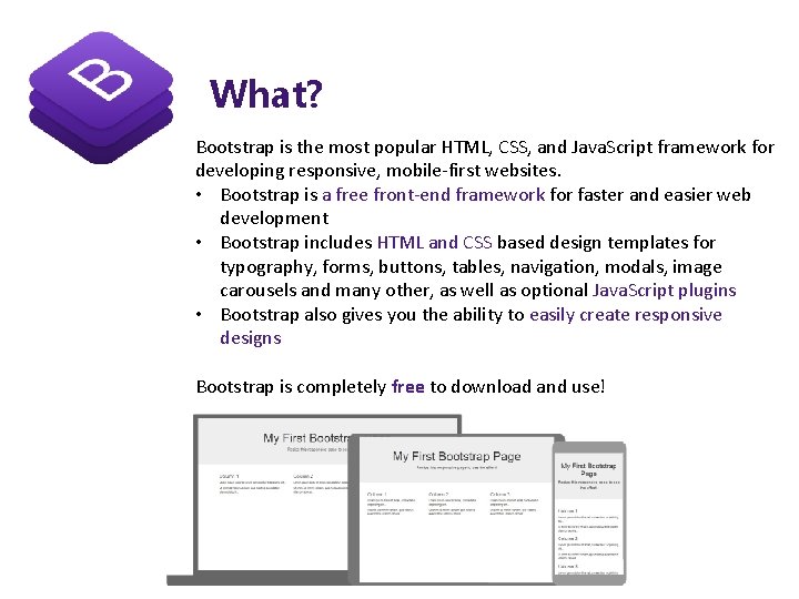 Bootstrap 1 What Bootstrap is the most popular
