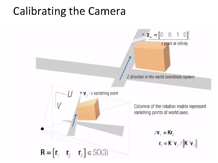 Calibration Triangulation and Structure from Motion Thursday 10