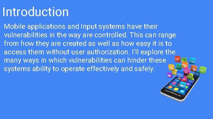 Vulnerabilities In Mobile Applications And Input Systems Natalia