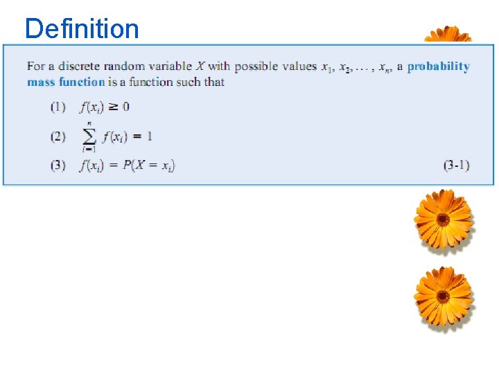 Chapter 2 Random Variable their Distribution Illustration Definition