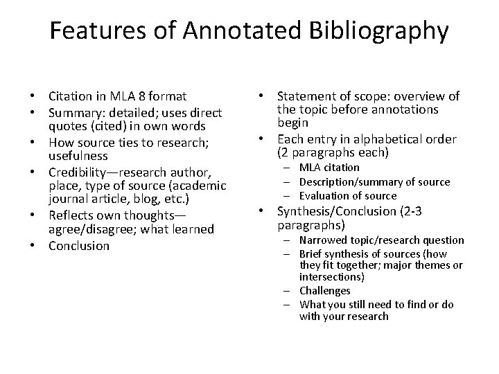Intro to Annotated Bibliography using Wavelength the Purdue