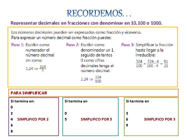 Objetivo Resolver operaciones de multiplicacin de decimales de