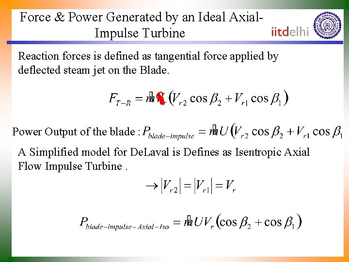 Rothalpy A Tool for Classification of Turbines P
