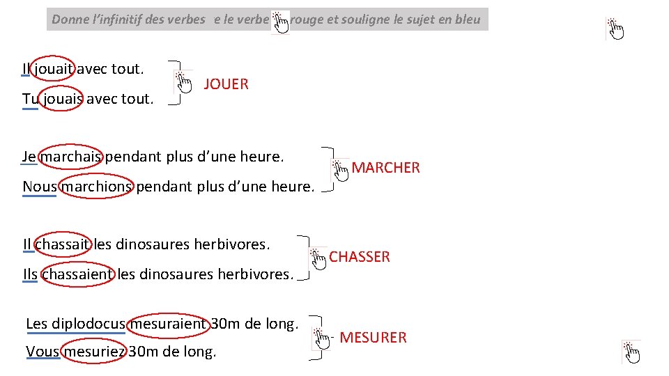 Leon CE 1 Limparfait des verbes en er