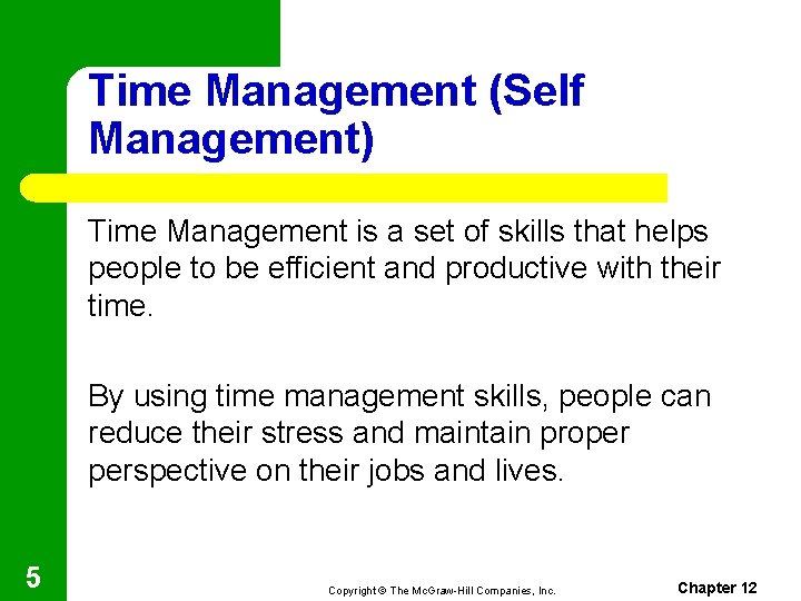 Skills and Problem Solving 1 Copyright The Mc