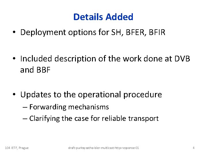 Applicability of BIER Multicast Overlay for Adaptive Streaming