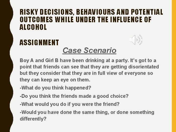 HEALTH LESSON 6 RISKY DECISIONS BEHAVIOURS AND POTENTIAL