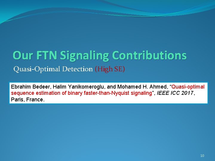 LowComplexity Detection of Mary PSK FasterthanNyquist Signaling Ebrahim