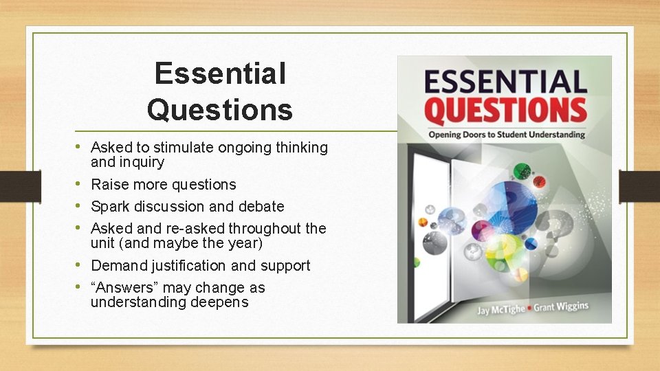 C 3 Framework and Essential Questions Betsy Lantka