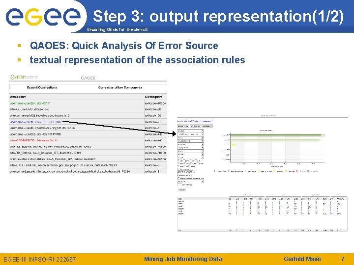 Enabling Grids for Escienc E Mining Job Monitoring
