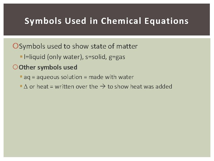 Chemical Reactions Chapter 8 Describing Chemical Change 8