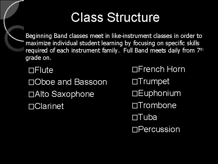 Schimelpfenig Middle School Band 2018 2019 Beginning Band