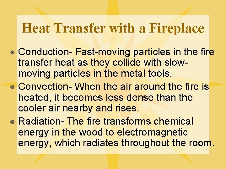 THERMAL ENERGY TRANSFER NOTES Objectives l l Students