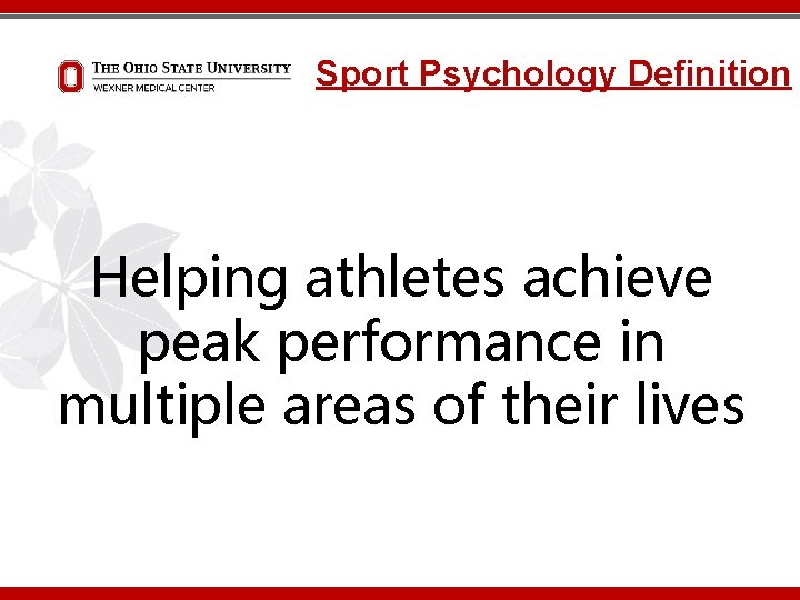 Brain Building Using the mind to enhance athletic