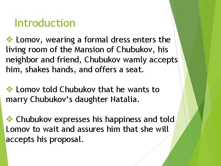 The Marriage Proposal By Anton Chekhov The Russian