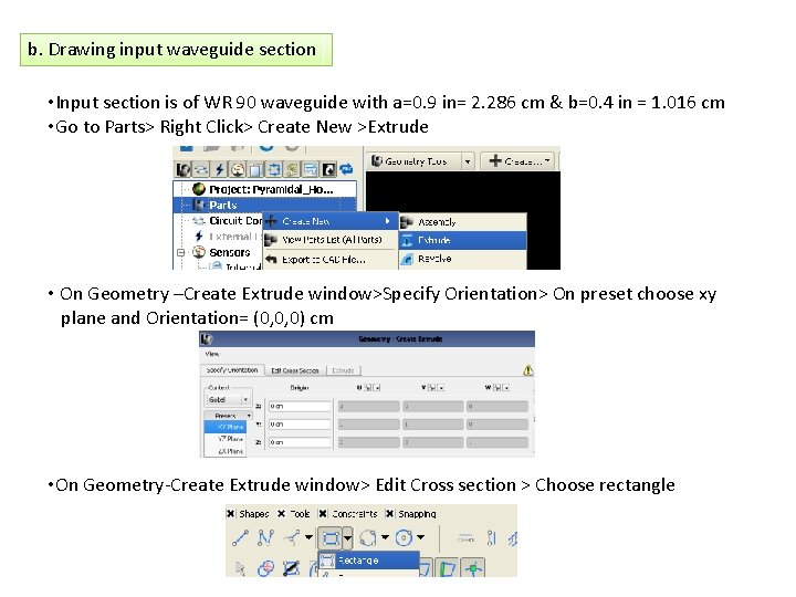 Horn Antenna at X band with Waveguide port