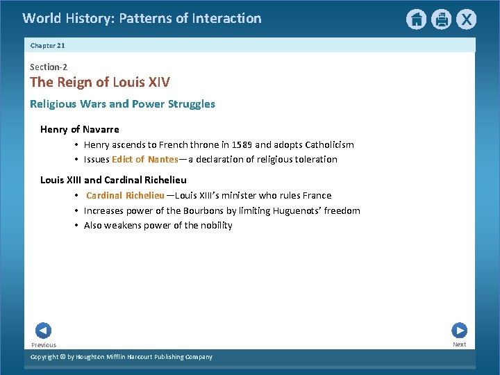 World History Patterns of Interaction Chapter 21 Absolute