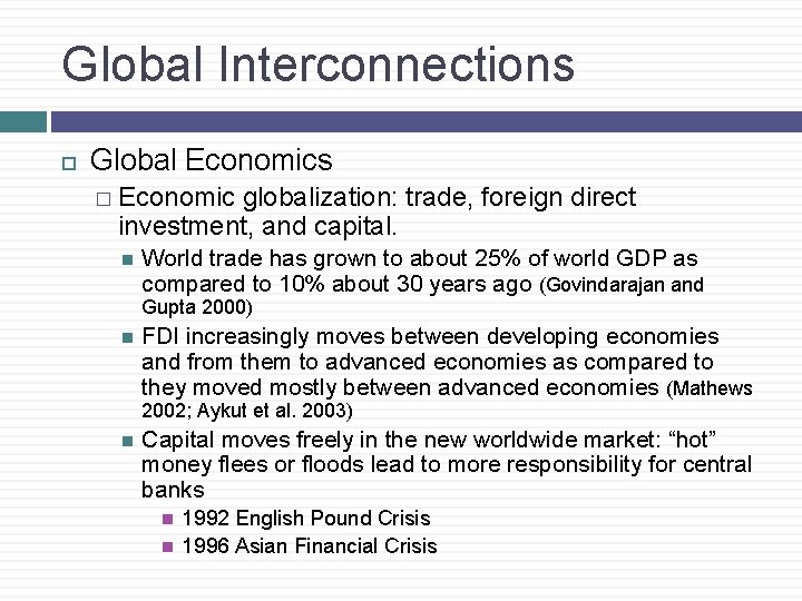 Globalization Barbara Parker and Stewart Clegg The SAGE