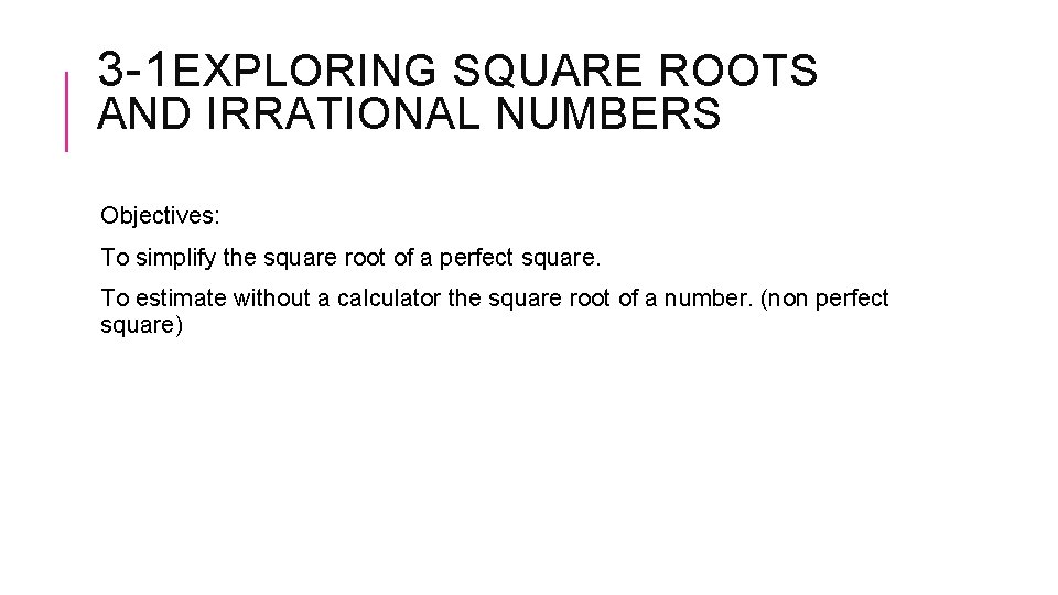 CHAPTER 3 Real Numbers and the Coordinate Plane