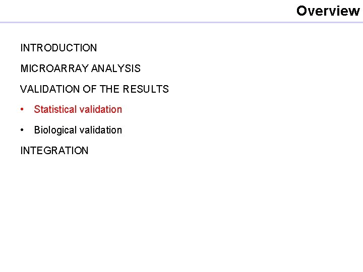 Cluster Validation Integration Ices Bioinformatics Overview Introduction Microarray